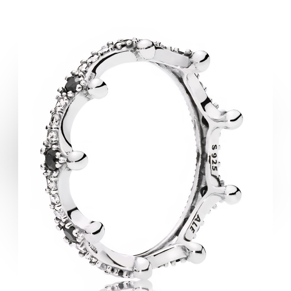 Pandora | Jewelry | Auth Pandora Retired Enchanted Crown Ring With ...